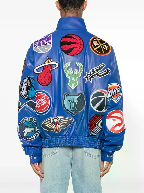 JEFF HAMILTON Nba Collage Jacket - Blue