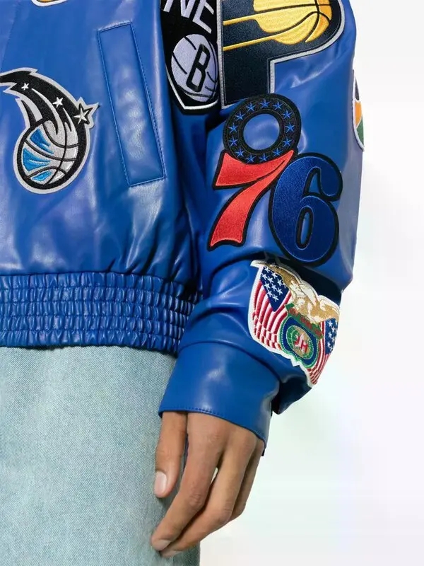 JEFF HAMILTON Nba Collage Jacket - Blue