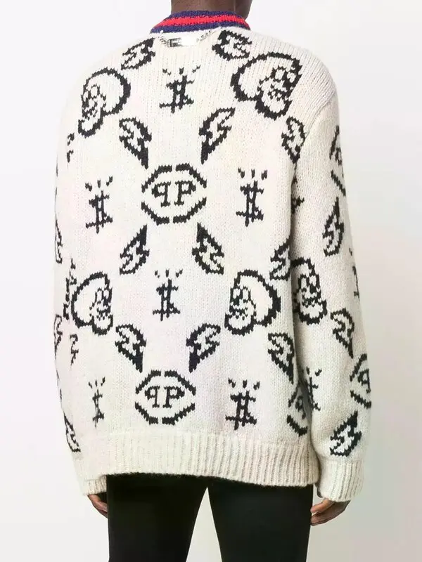 Philipp Plein Usa Flag-print Crew Neck Jumper