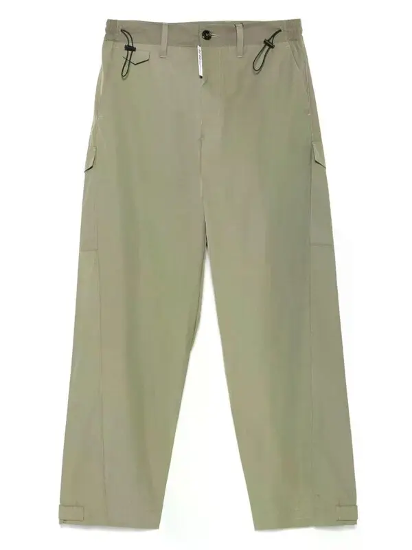 Gcds Poplin Trousers With Drawstring Waist