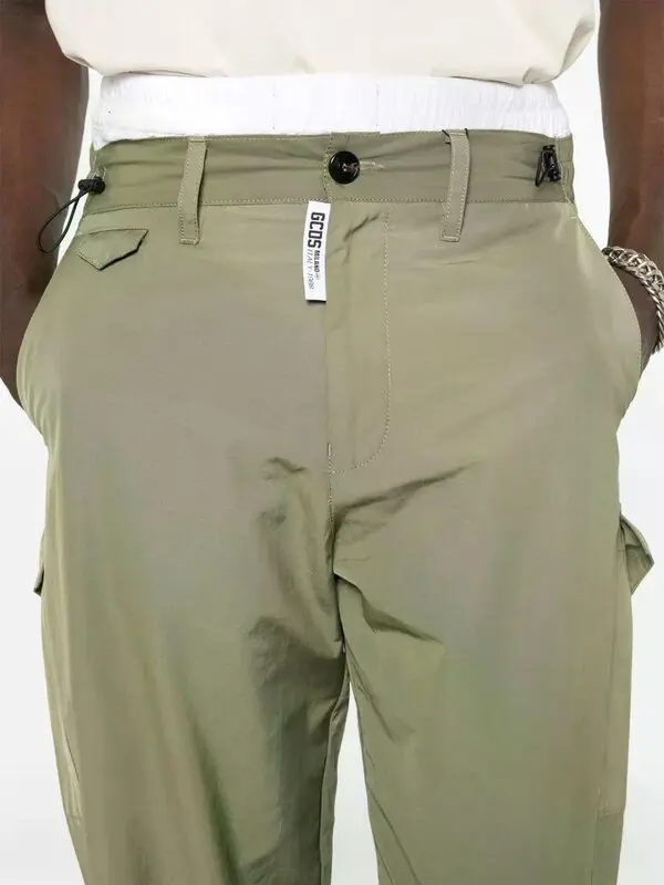 Gcds Poplin Trousers With Drawstring Waist