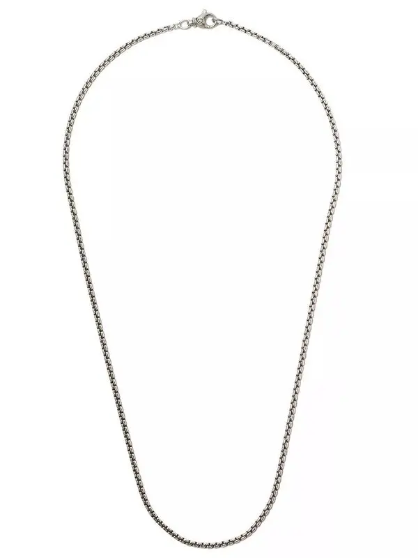 David Yurman Sterling Box Chain Necklace - Silver