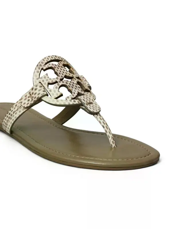 Tory Burch Miller Leather Sandals - Neutrals