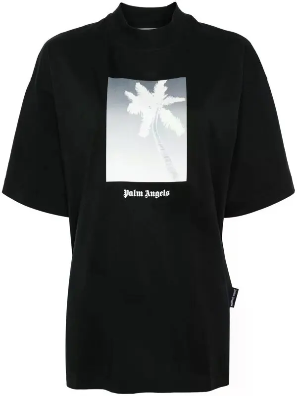 Palm Angels Palm Tree-print Cotton T-shirt