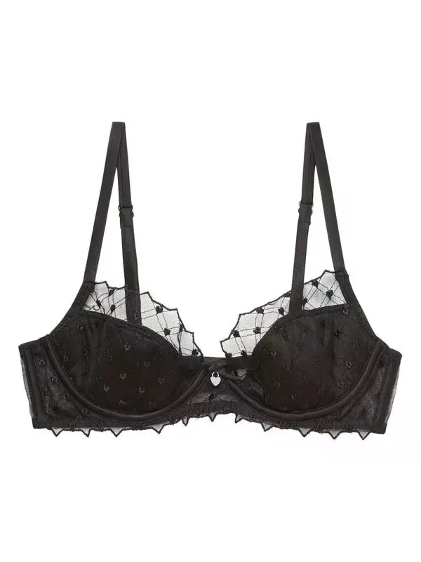 FLEUR DU MAL Love Lock Bra - Black