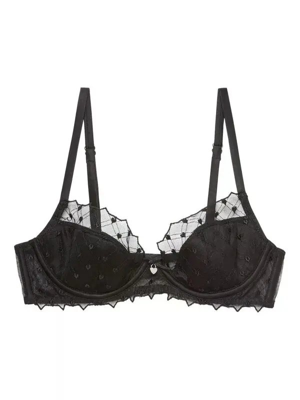 FLEUR DU MAL Love Lock Bra - Black
