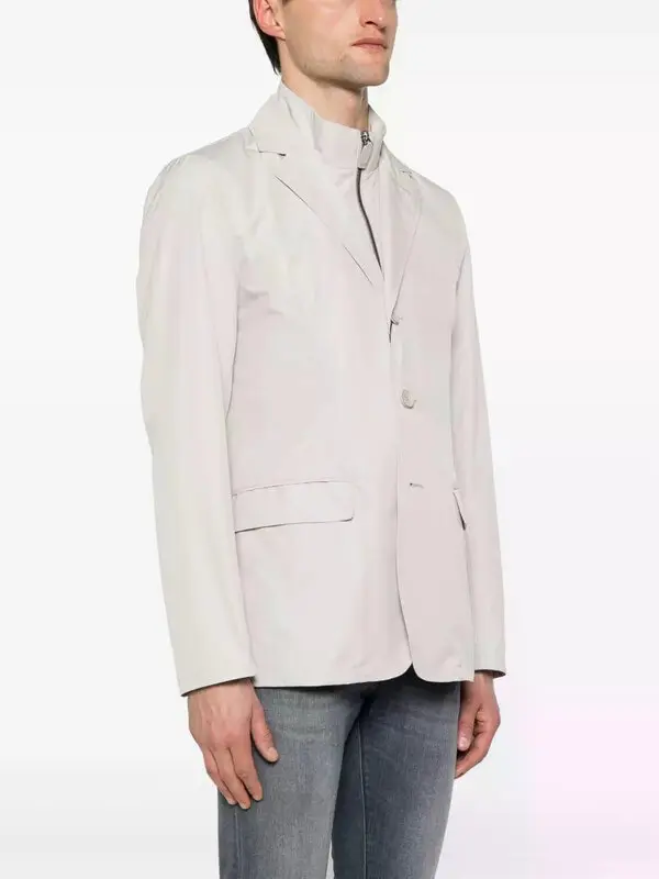 Herno Byron Layered Single-breasted Blazer - Neutrals