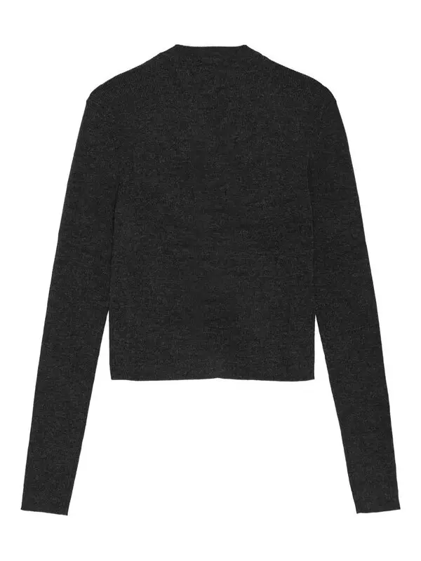 GANNI Logo-embroidered Cardigan