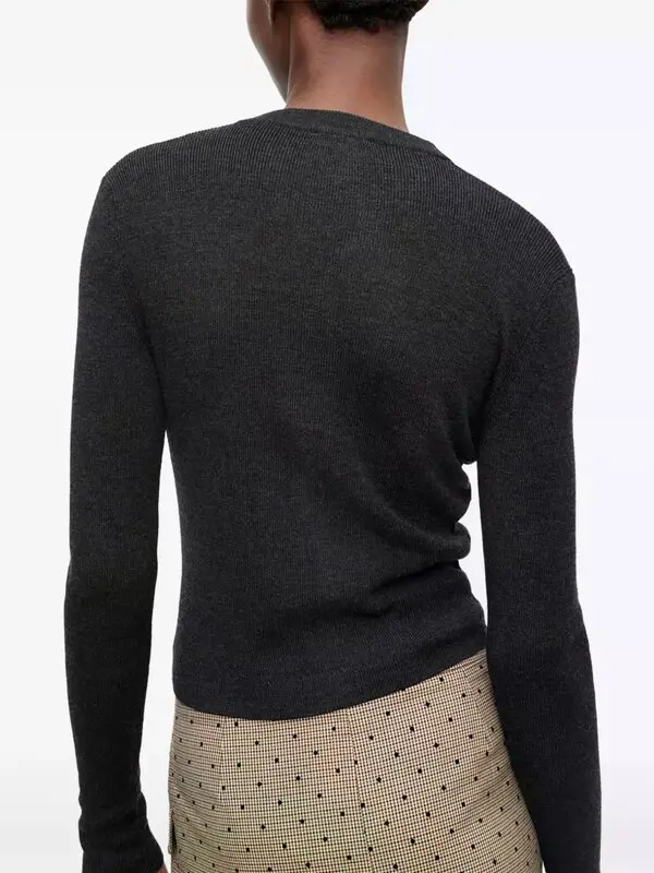 GANNI Logo-embroidered Cardigan