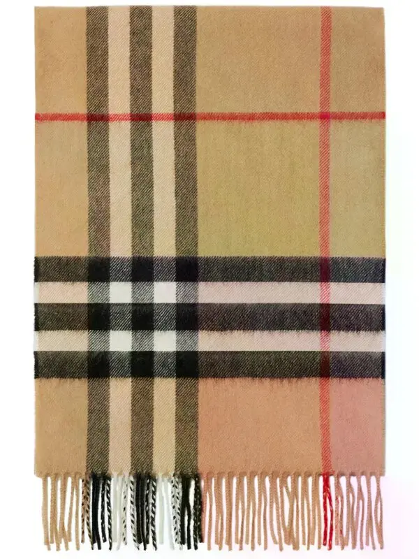 Burberry The Classic Check Cashmere Scarf - Brown