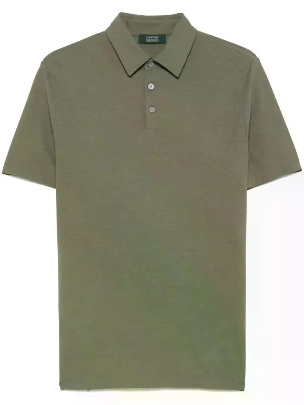 ZANONE Organic-cotton Polo Shirt - Green