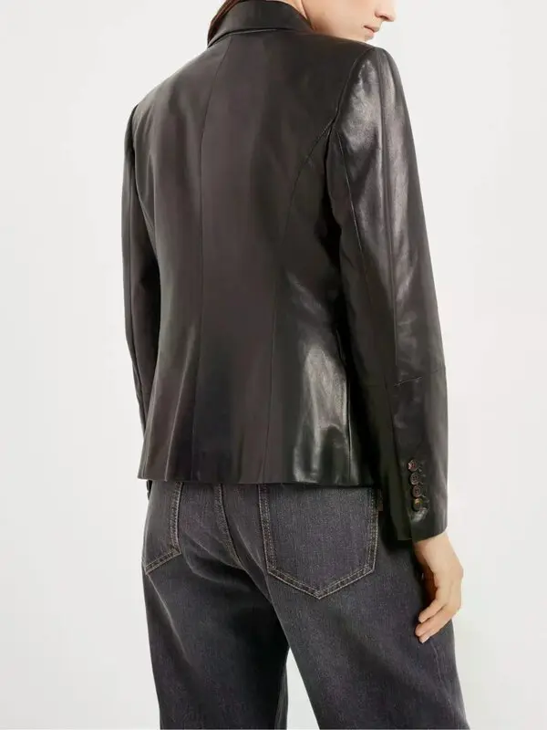 Brunello Cucinelli Leather Blazer