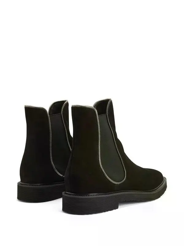 GIUSEPPE ZANOTTI Jaky Suede Chelsea Boots - Black