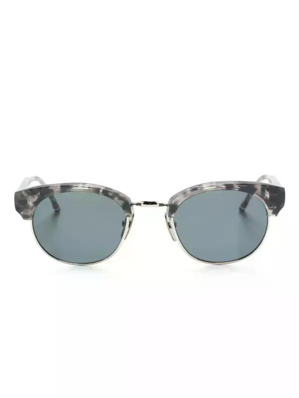 Thom Browne Oval-frame Sunglasses - Grey