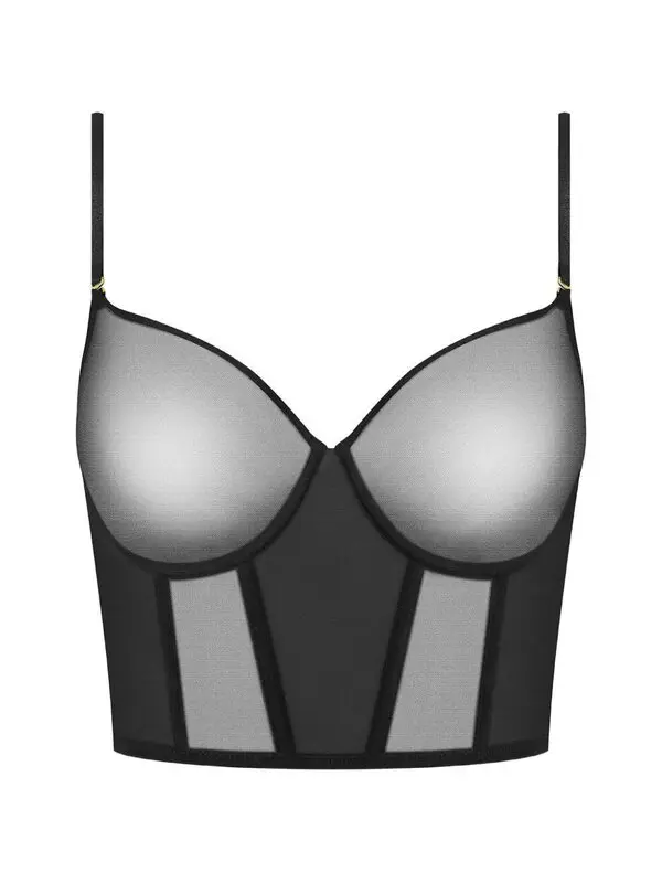 MAISON CLOSE L'amoureuse Bustier Bra - Black