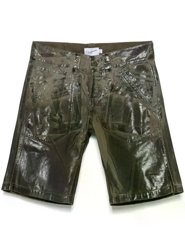 Vaquera Coated Shorts - Green
