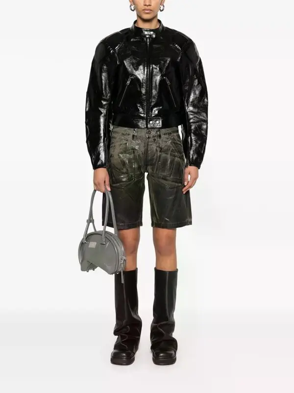 Vaquera Coated Shorts - Green
