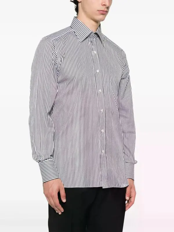 TOM FORD Striped Cotton-silk Shirt