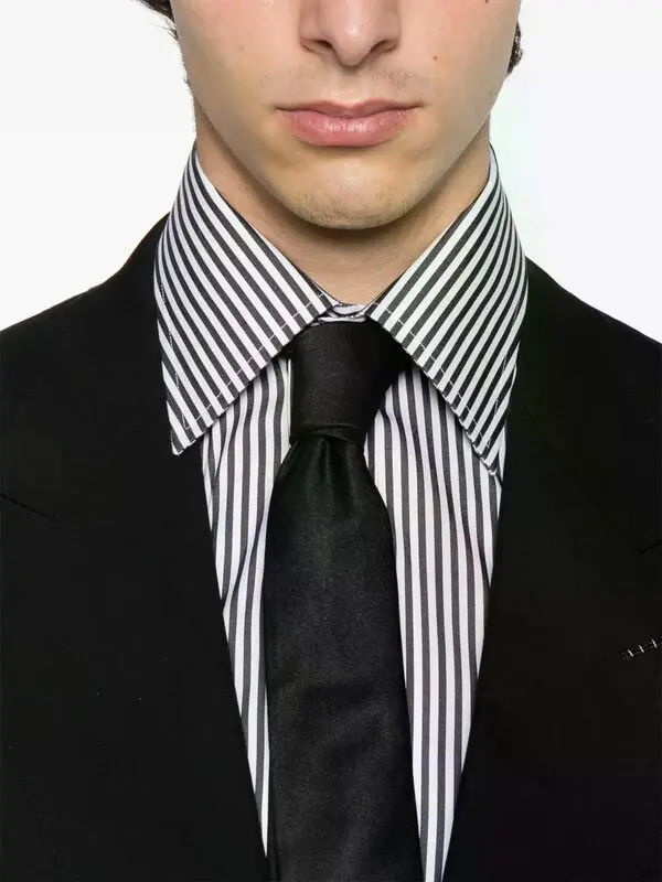 TOM FORD Striped Cotton-silk Shirt