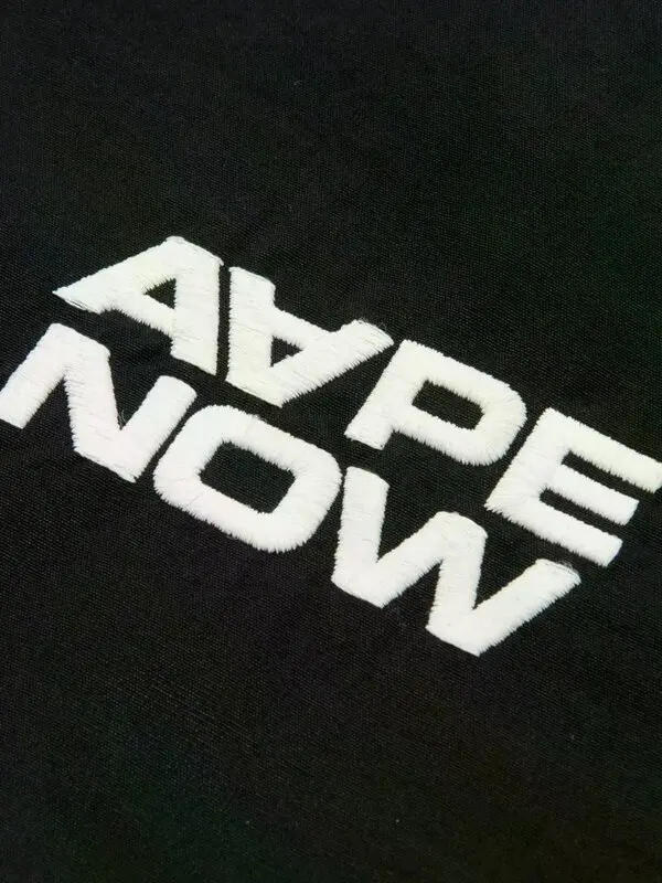 AAPE BY *A BATHING APE Logo-appliqué Shirt - Black