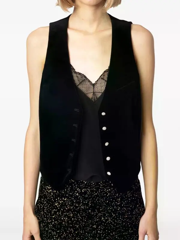 Zadig&Voltaire Emaux Velvet Vest
