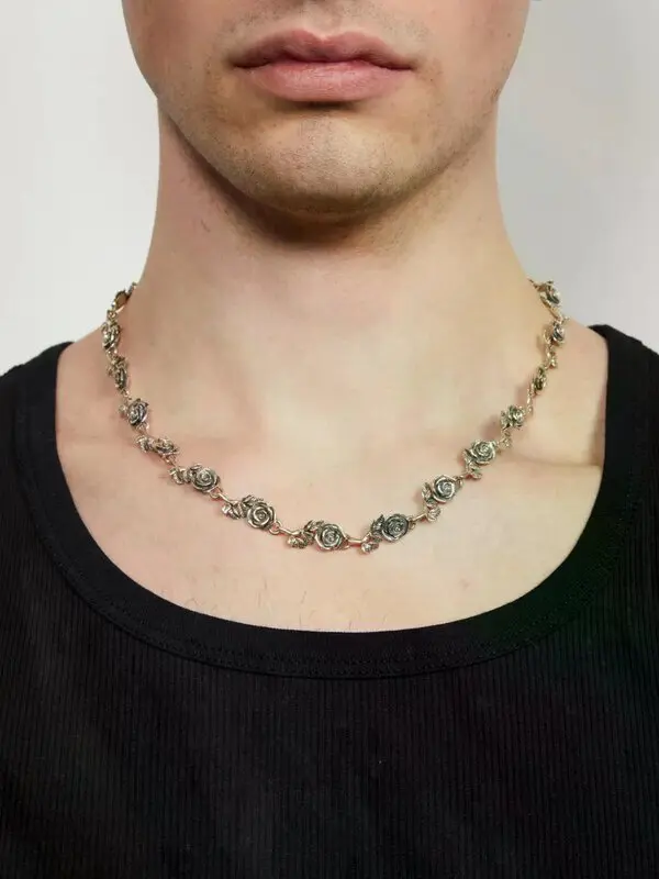 Emanuele Bicocchi Multi-roses Necklace - Silver