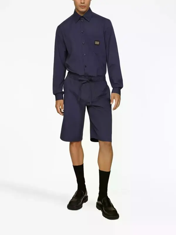 Dolce & Gabbana Logo-tag Track Shorts - Blue