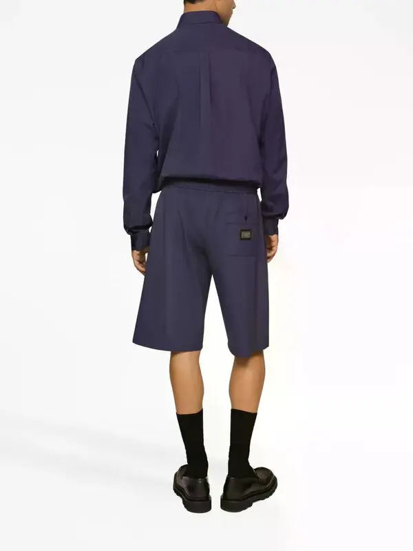 Dolce & Gabbana Logo-tag Track Shorts - Blue