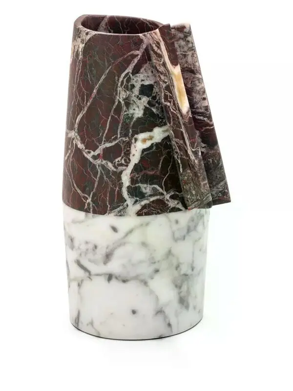 EDITIONS MILANO Marble Asymmetric Jug - Red