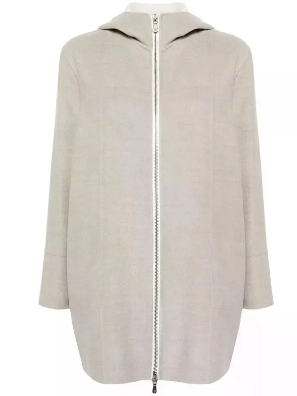 Eleventy Hooded Wool Jacket