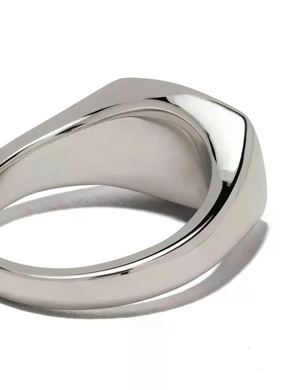 Tom Wood Michael Engraved Detail Signet Ring