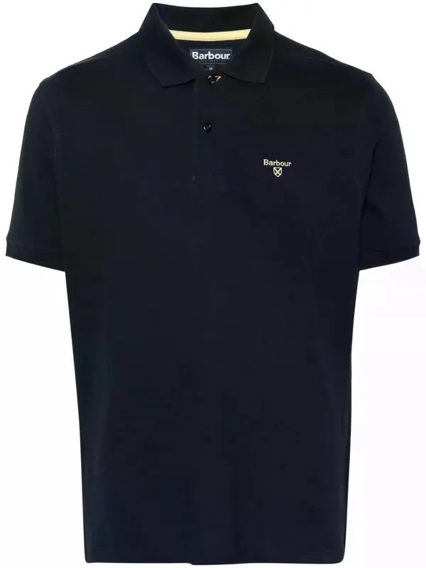 Barbour Logo-embroidered Polo Shirt - Blue