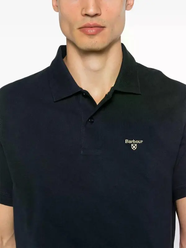 Barbour Logo-embroidered Polo Shirt - Blue