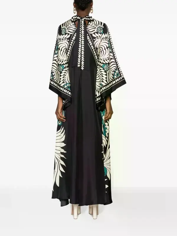 La DoubleJ Magnifico Abstract-print Silk Dress
