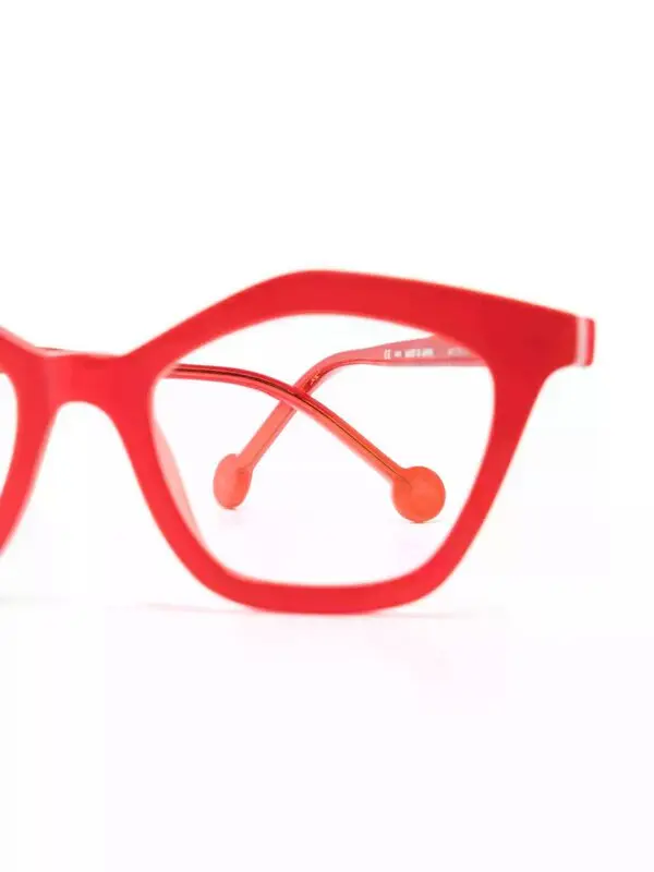L.A. EYEWORKS Ronette Geometric-frame Glasses
