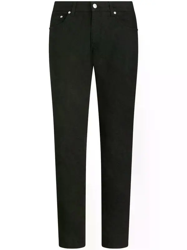 Etro Patterned Jacquard Slim-cut Jeans