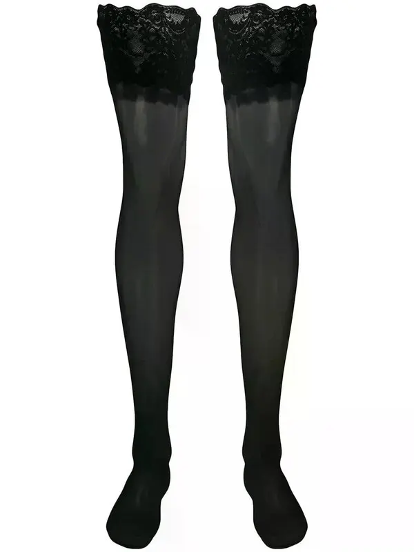 Wolford Satin 20 Stay-ups - Black