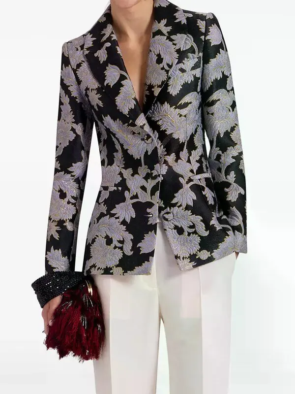 La DoubleJ Floral Print Blazer