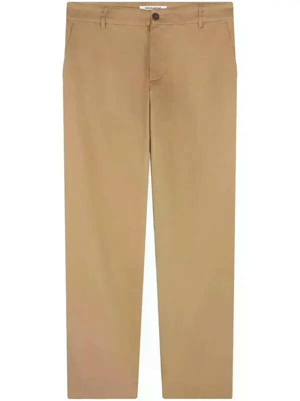 Maison Kitsuné Cotton Trousers - Brown