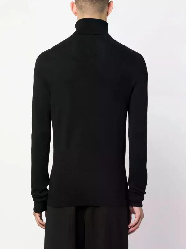 Balmain Logo-patch Ribbed-knit Jumper