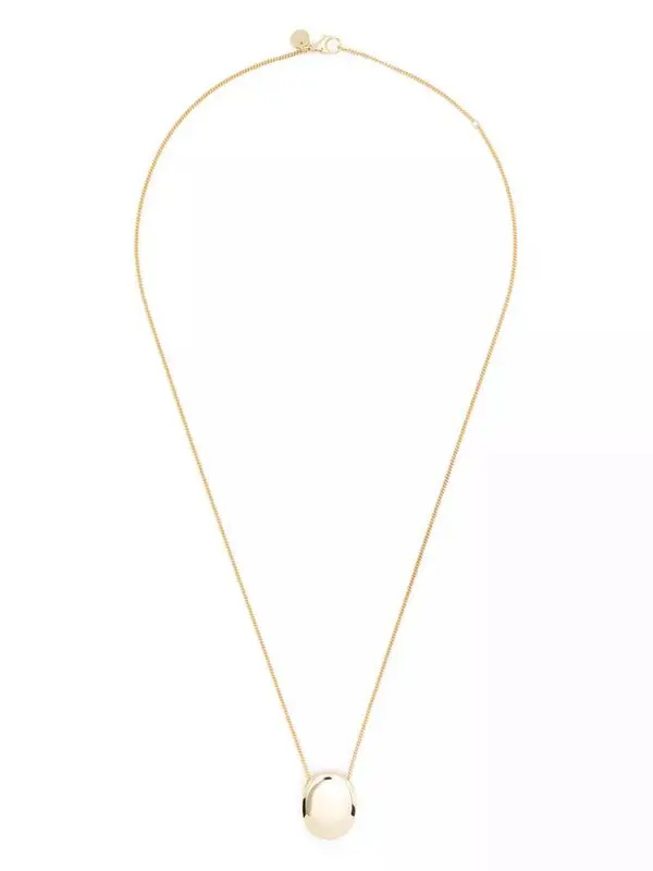 Tom Wood Pebble Pendant Necklace - Gold