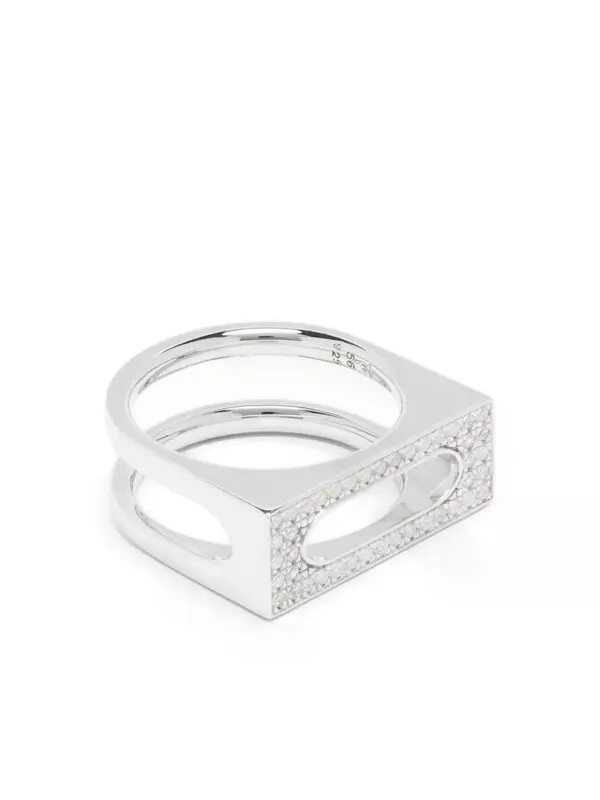 Tom Wood Cage Single Zirconium-embellished Ring - Silver