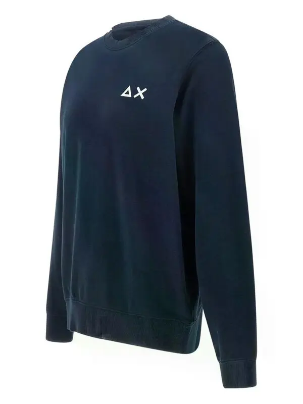 SUN 68 Logo-embroidered Sweatshirt - Blue
