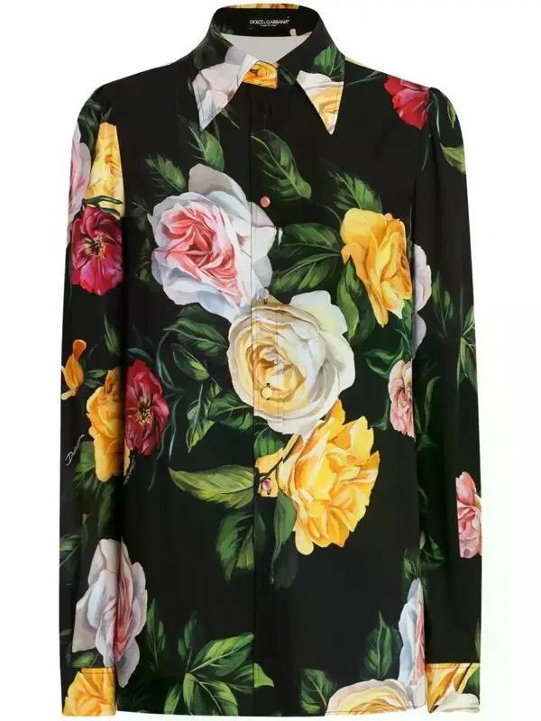 Dolce & Gabbana Silk-charmeuse Shirt