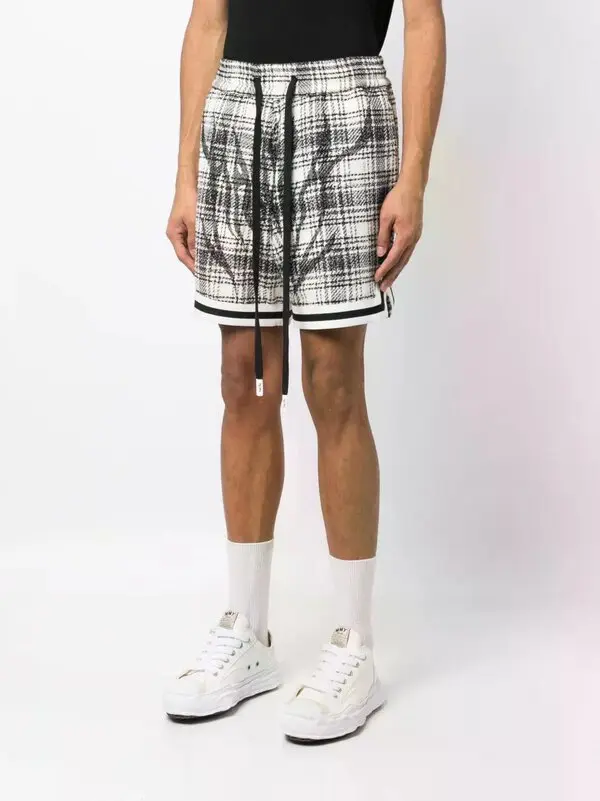 HACULLA. Plaid-pattern Tweed Shorts