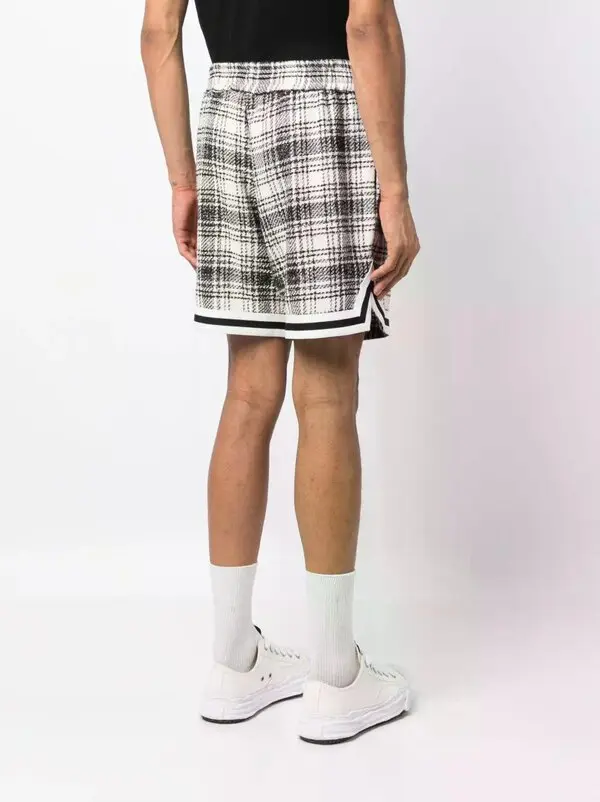 HACULLA. Plaid-pattern Tweed Shorts