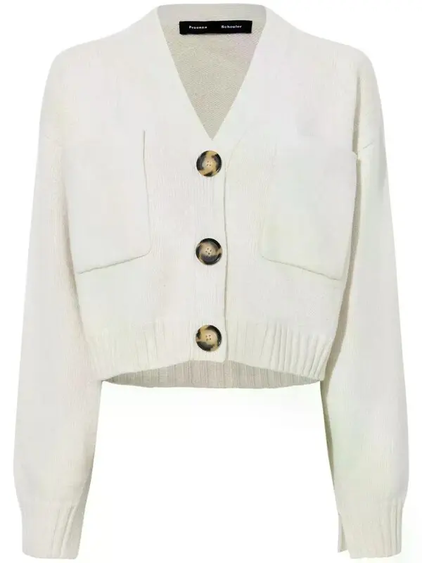 Proenza Schouler Sofia Cashmere-wool Cardigan - Neutrals