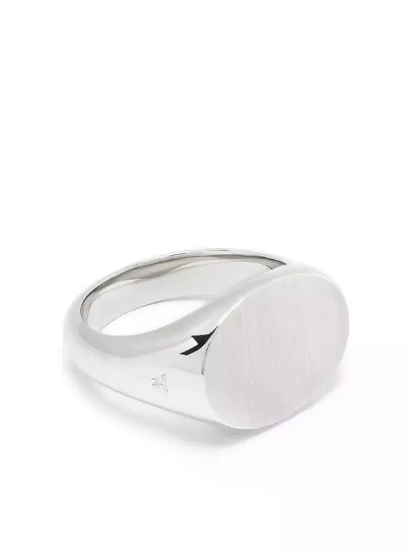 Tom Wood Ivy Satin-finish Signet Ring - Silver