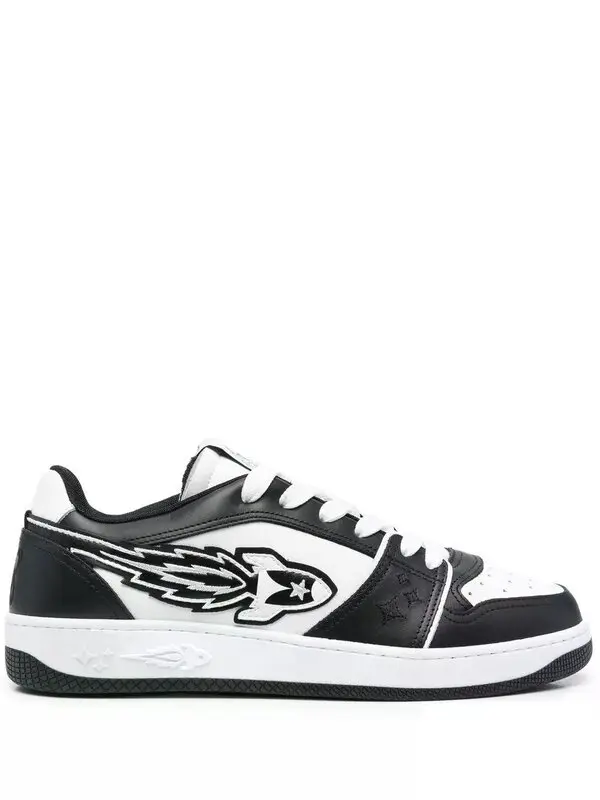 ENTERPRISE JAPAN Logo-detail Leather Sneakers