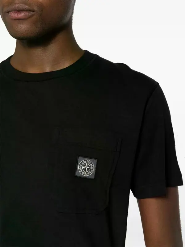 Stone Island Compass-patch Cotton T-shirt